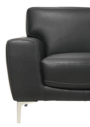 New Classic Furniture Carrara Loveseat, Black