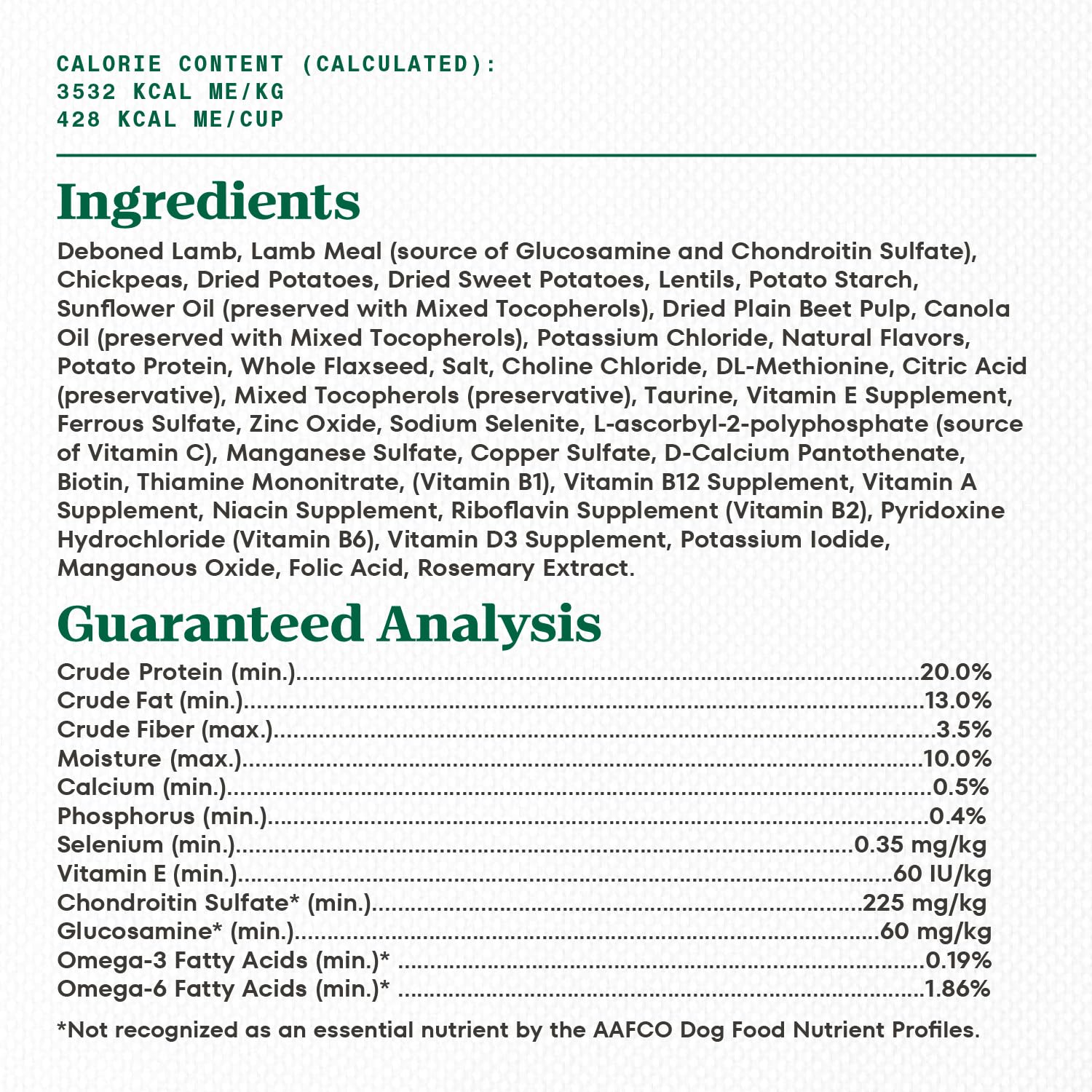 Nutro Limited Ingredient Diet Large Breed Adult Dry Dog Food, Lamb & Sweet Potato Recipe, 22 lbs.