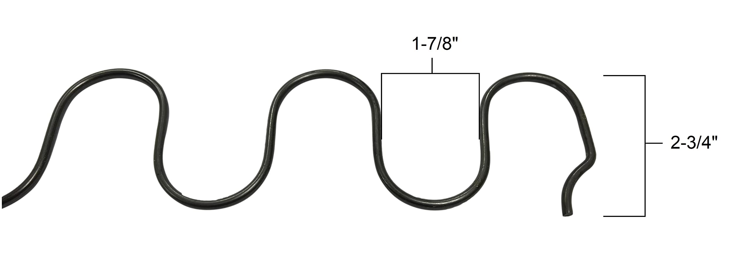 Elegent Upholstery 24" Inch Sofa Couch Recliner Replacement Coil Seat/Back Repair Kit Includes Spring Clips - Set of 4