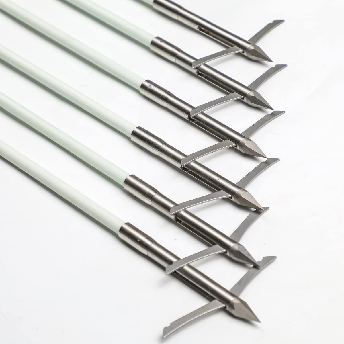 CUPID 34'' Fiberglass Bowfishing Arrow with Safety Slides for Compound & Recurve Bows& Long Bows Target Practice Fishing Hunting (6 Pack)