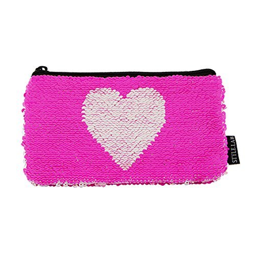 Style.Lab by Fashion Angels Magic Sequin Reveal Pouch - Pink Heart