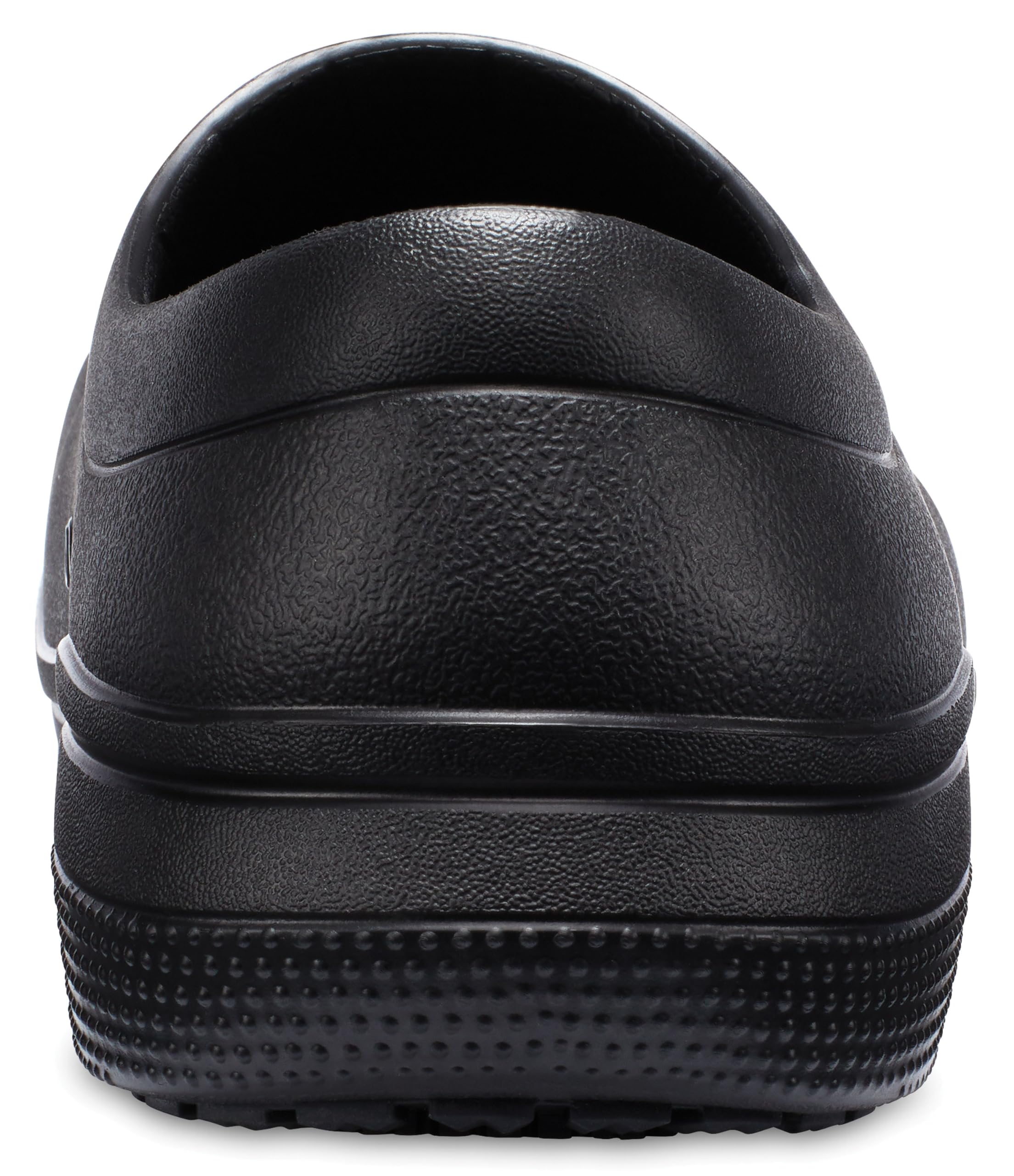 Crocs Unisex Men's and Women's On The Clock Clog | Slip Resistant Work Shoes, Black, 11 US Men/ 13 US Women