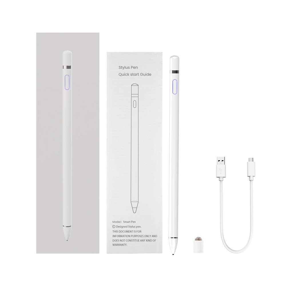 Stylus Pen for Apple iPad, Upgraded Styluses Compatible with iPad 9/8/7/6/5 Gen Air 4/3/2 Mini 6/5/4 Pro 12.9/11/10.5/9.7 Inch High Precision Alternative Digital Drawing Writing 1st 2nd Pencils