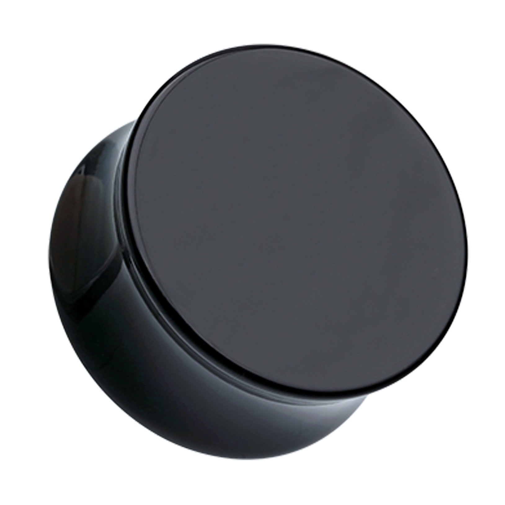 Cosmic - Plugs Acrylic Double Flared Ear Gauge Plug - 5/8" (16mm) - Black - Sold as a Pair