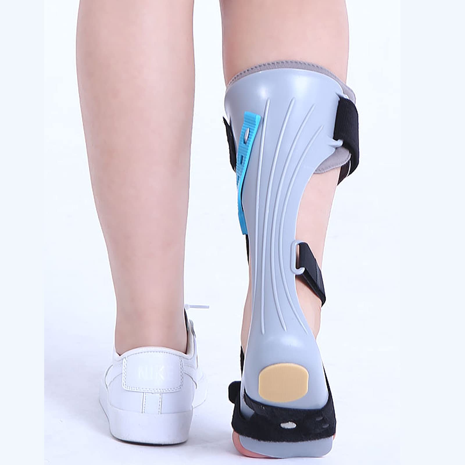 DXDUI Adjustable Ankle Foot Orthosis Support Padded Drop Foot Brace Support Comfortable Walkable for Foot Drop Stroke Achilles Tendon Injury,Right,XL