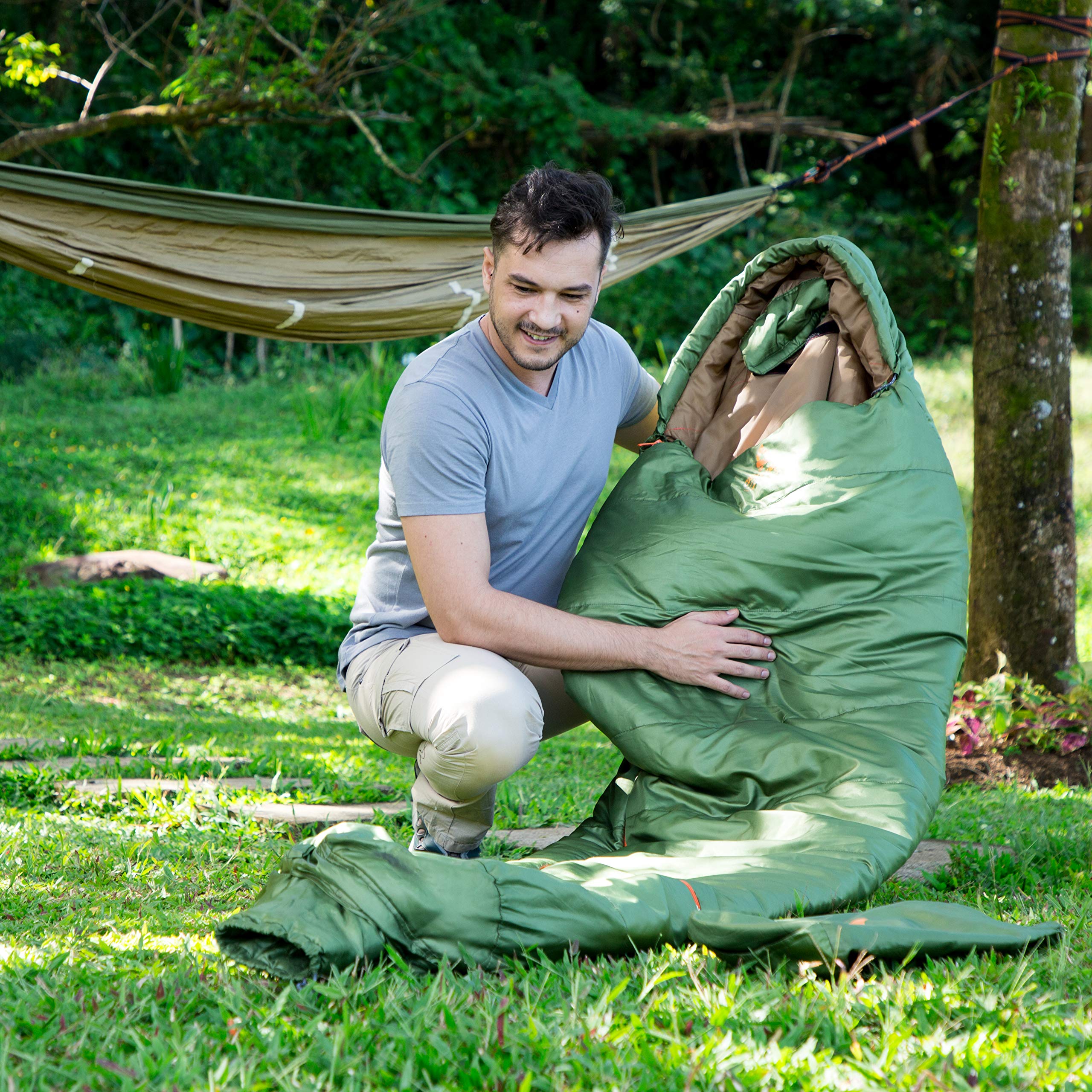 Cushy Camper Sleeping Bag for Hammocks - Lightweight Camping Sleep System to Keep You Warm and Cozy in Your Hammock - Sleeping Bag for Adults so You Can Hang Out Even in Cold Weather