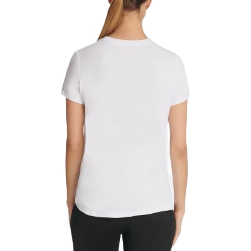 DKNY Sport Women's Logo T-Shirt (White, Small)