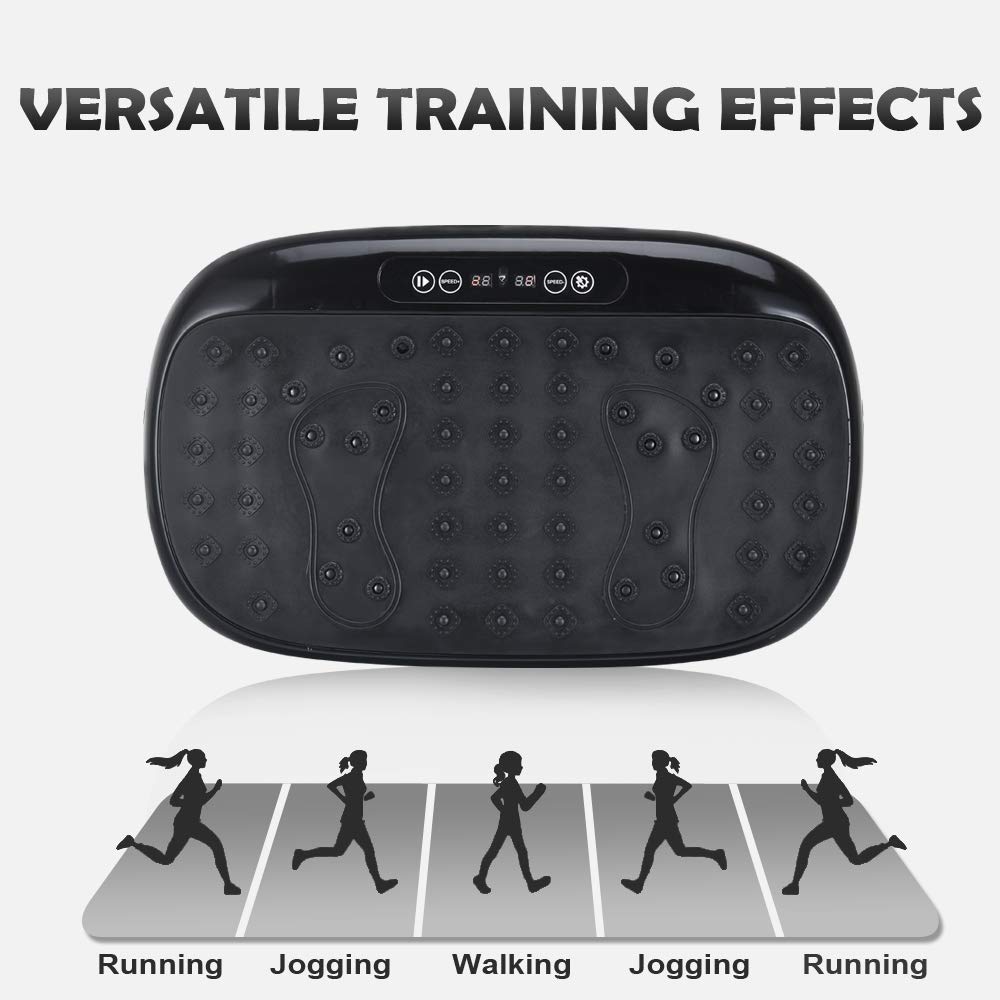 EILISON Atom Vibration Plate Exercise Machine - Full Body Vibration Fitness Platform Equipment for Home & Travel Workout, Weight Loss, Toning & Wellness - Max User Weight 250lbs