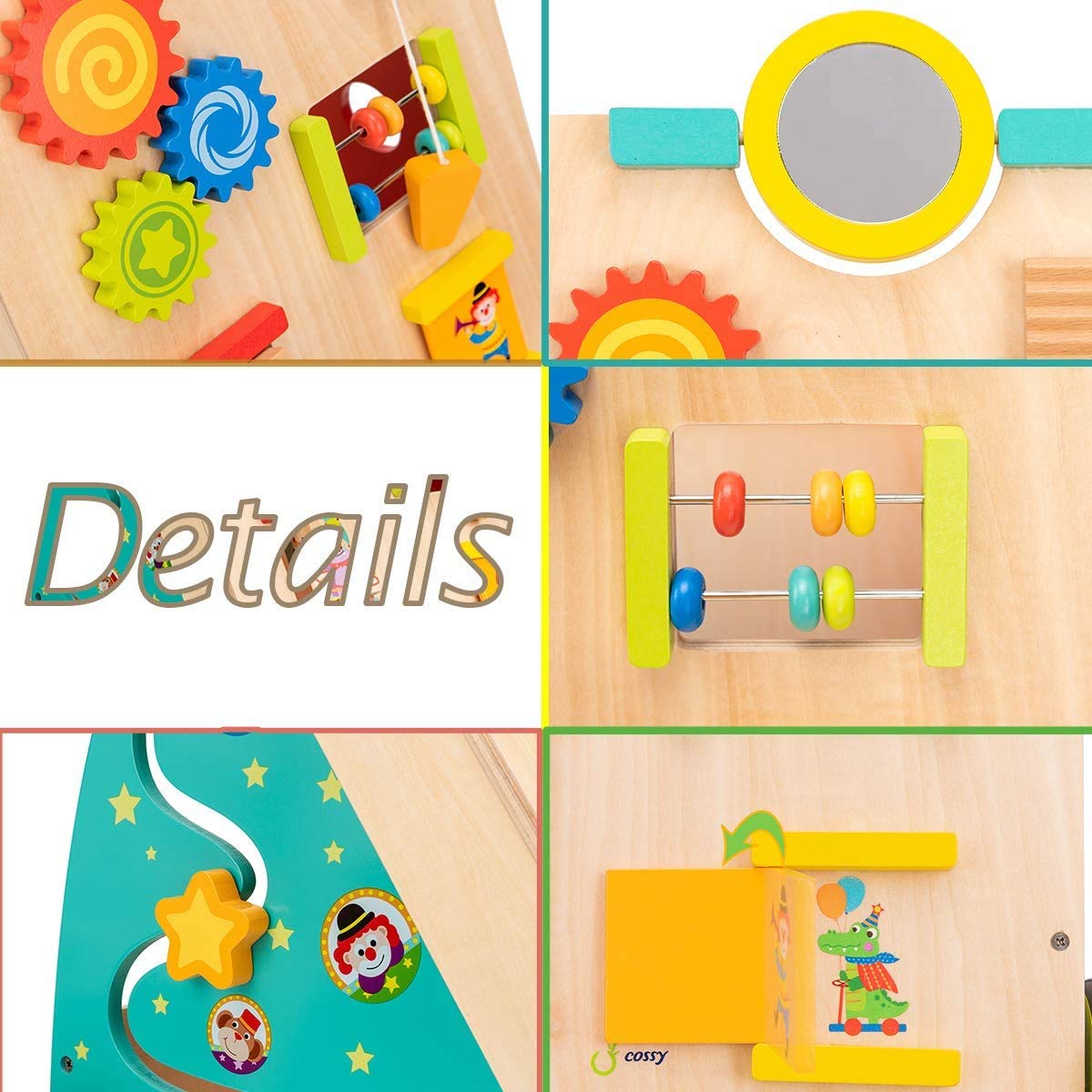 cossy Wooden Baby Learning Walker Toddler Toys for 18 Months (UPDATED VERSION)