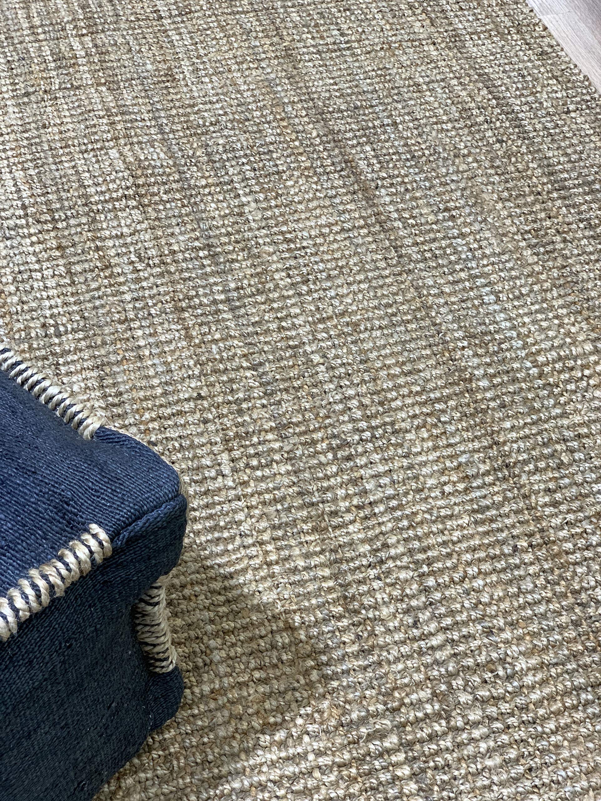 Elyson Chunky Jute Textured Handmade Area Rug, Living Room, Natural Fiber bio Friendly (4x6 FT, Natural)