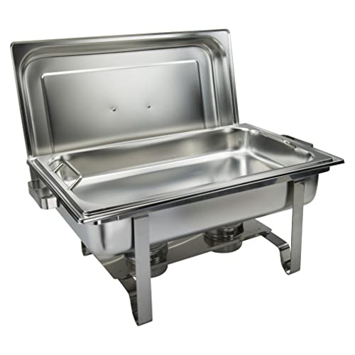 Get-A-Grip Chafer with Food Pan Handles 8Qt Stainless Steel