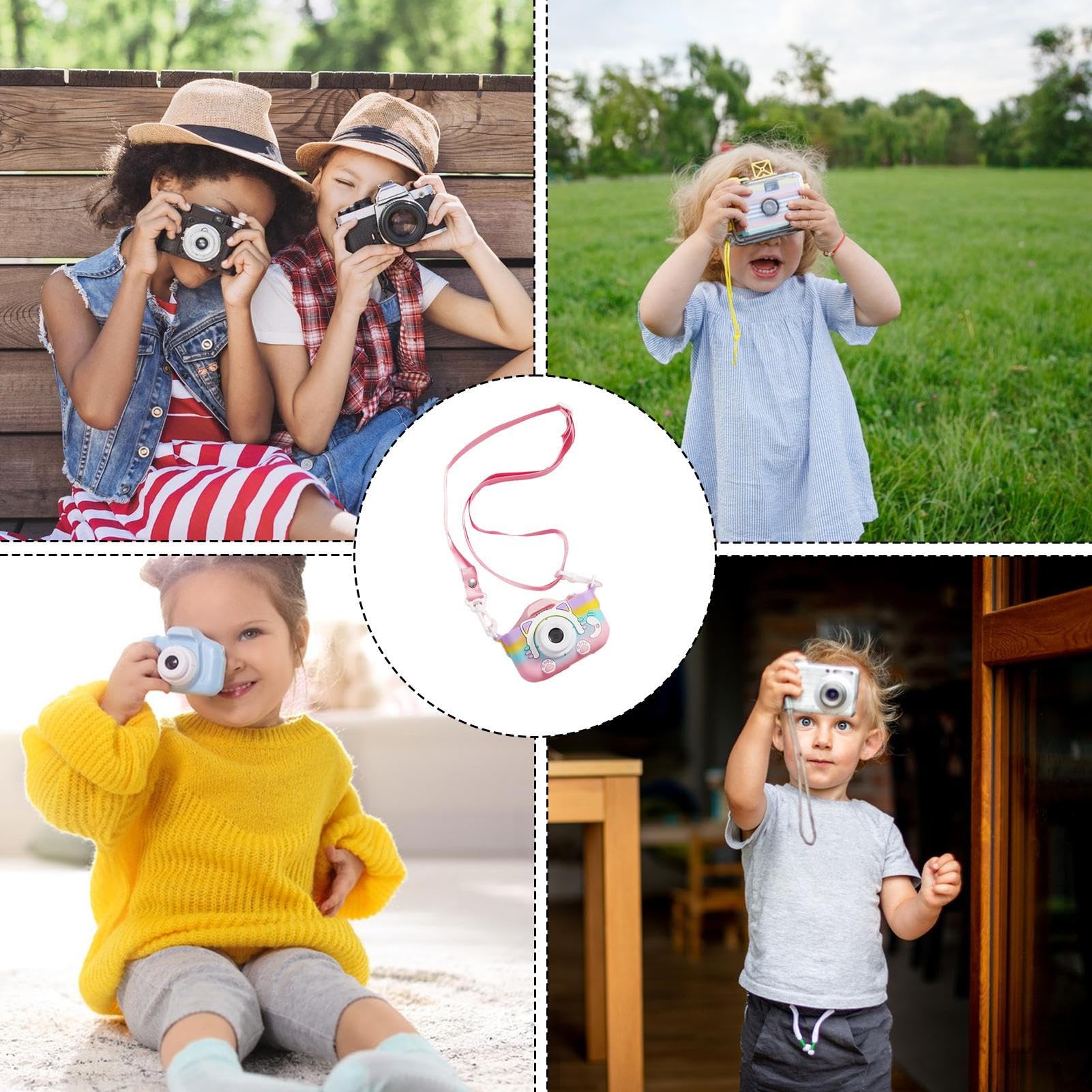 Digital Camera Kids, Kids Toy Camera, Capture Digital Camera, Portable Mini Camera, Light Weight Small Kids Camera, Multifunction Camera, Children Dual Camera with 1080p Video, Toy Camera for Kids