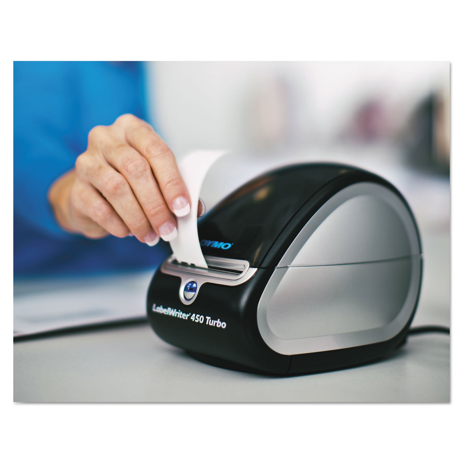 DYMO LabelWriter 550 Turbo Direct Thermal Label Printer, Black - USB and LAN Connectivity - up to 90 Labels Per Minute, 300 dpi, Auto Label Recognition, Monochrome Label Maker - BROAG