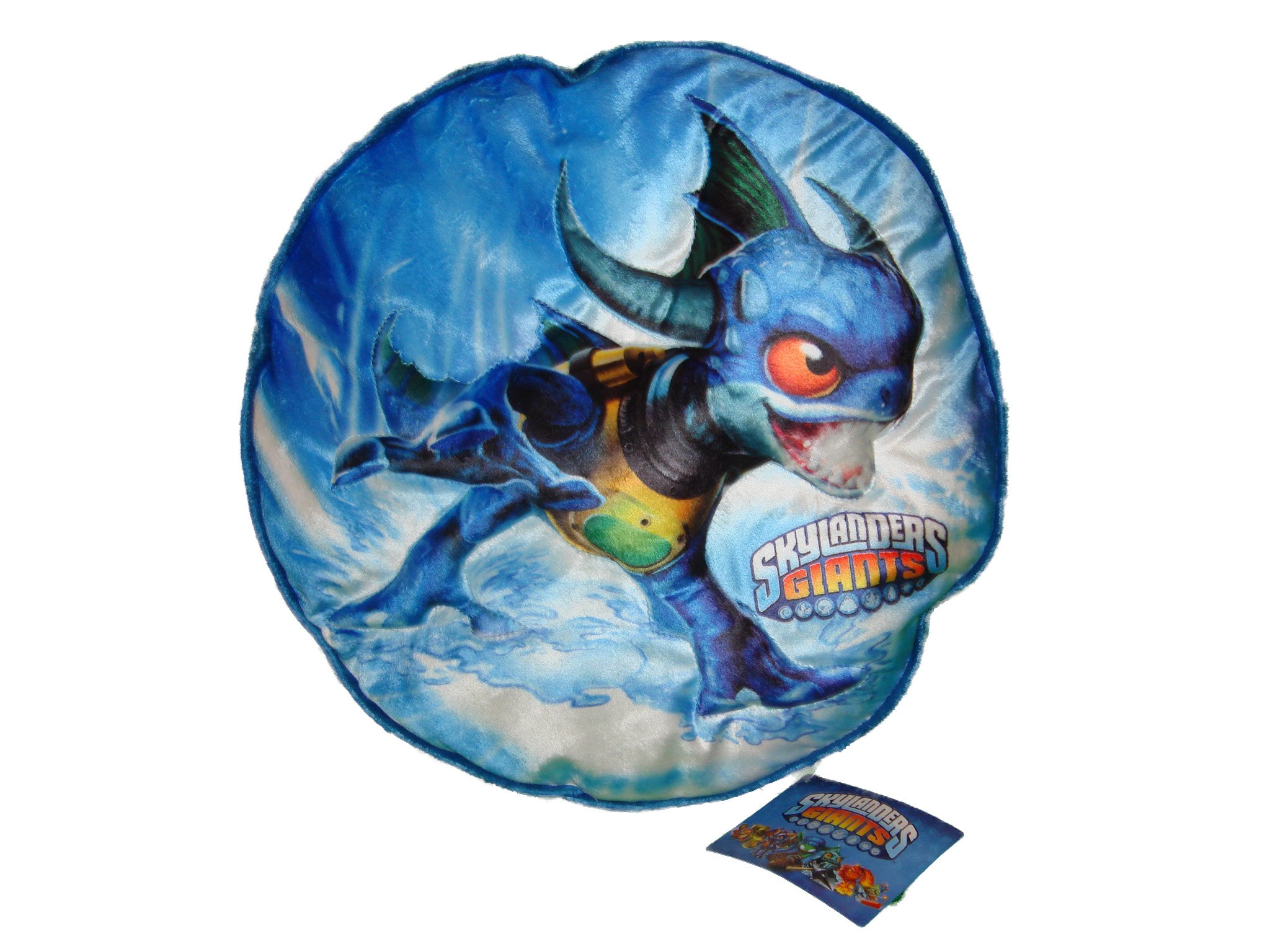 Skylanders Giants Round Pillow 15" ZAP Character Silky Touch Fabric Activision