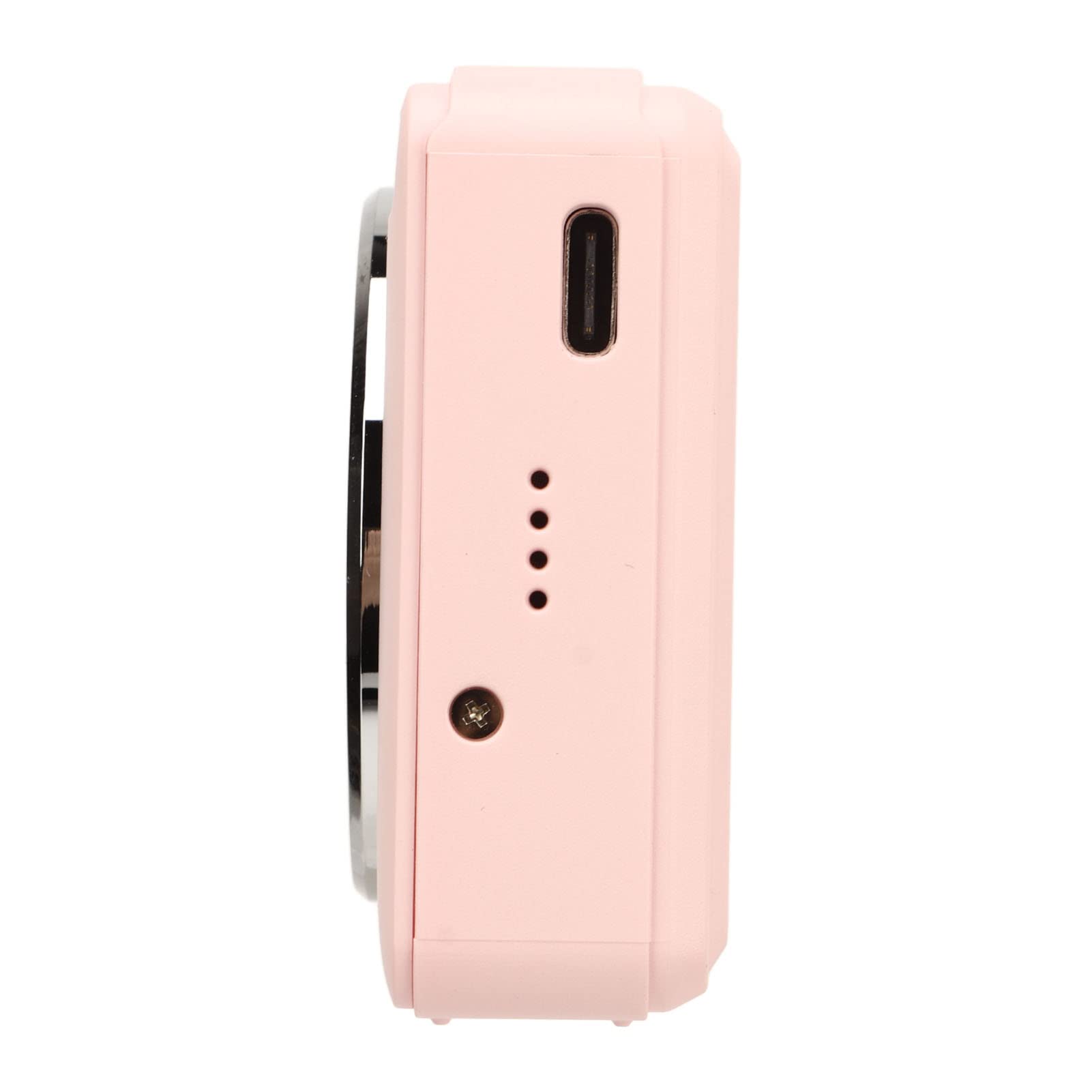 Digital Camera, Compact Digital Camera Auto Light Sensitive 700 MAh Battery HD 1080P 2.4 Inch IPS Display US Plug 100‑240V 16X Zoom 44M for Wedding for Photo (Pink)