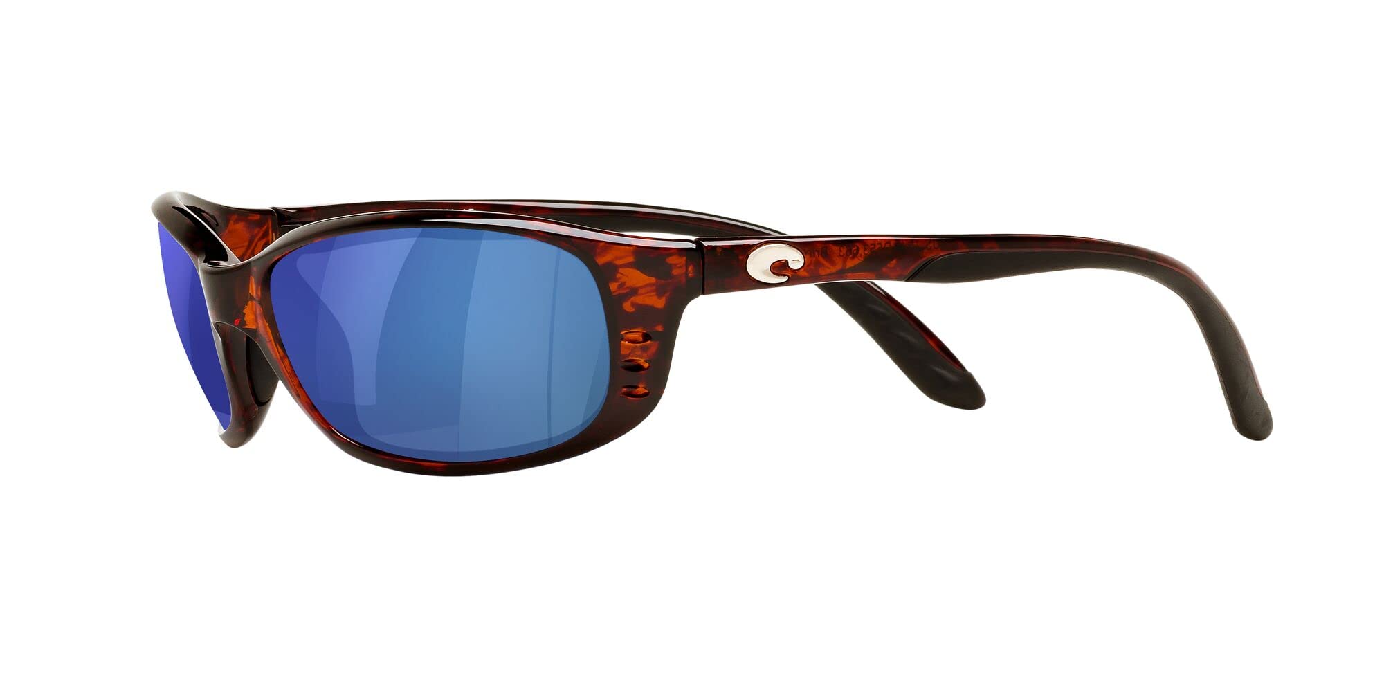 Costa Del Mar Mens Brine Oval Sunglasses, Tortoise/Grey Blue Mirrored Polarized-580P, 59 mm