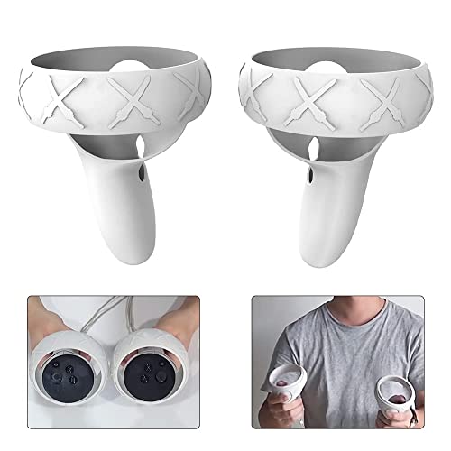 EKDJKK Touch Controller Grip Cover Anti Slip Gaming Handle Cover Fit for Oculus Quest 2(White)