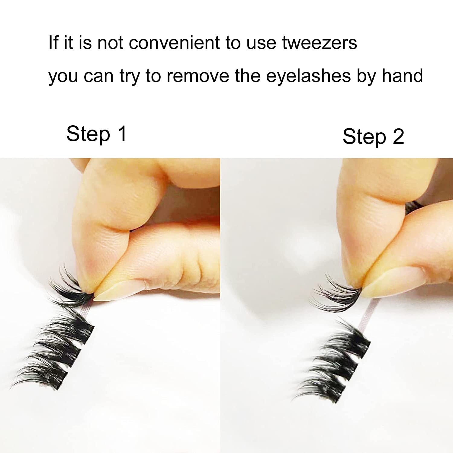Dedila Large Tray-Grafted Wide Stem Individual False Eyelashes Thick Base 120 Clusters D Curl Natural Long Volume Eye Lashes Extensions Dramatic Look 8-20mm Available (16mm)