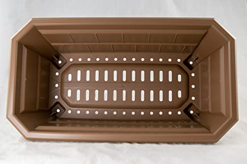 Japanese Plastic Bonsai Training Pot, Cactus & Succulent Planter - 13.75"x 7.5"x 5.5"