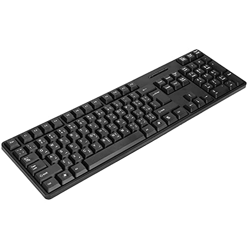 Qinlorgo Wired Keyboard, Comfortable Gaming Keyboard ‑Proof Wear‑Resistant for Home