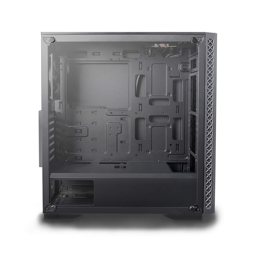 DEEPCOOL MATREXX 50 Mid-Tower Case Tempered Glass Side and Front Panel with PSU Shroud,one Black Fan pre-Installed at Rear