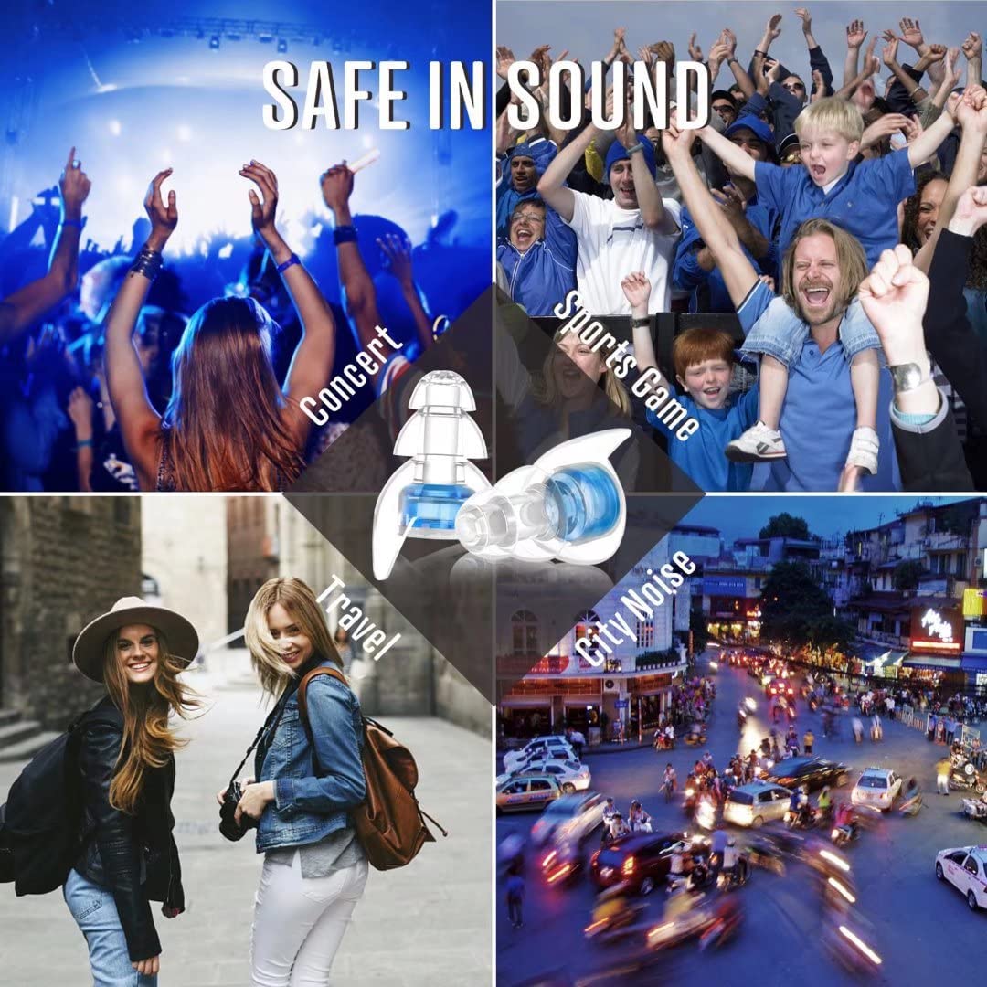 Hearprotek High Fidelity Concert Ear Plugs, Noise Reduction Music Earplugs, Hearing Protection for Musicians, Festival, DJ’s, Nightclub, Concerts, Drummers and Other Loud Events