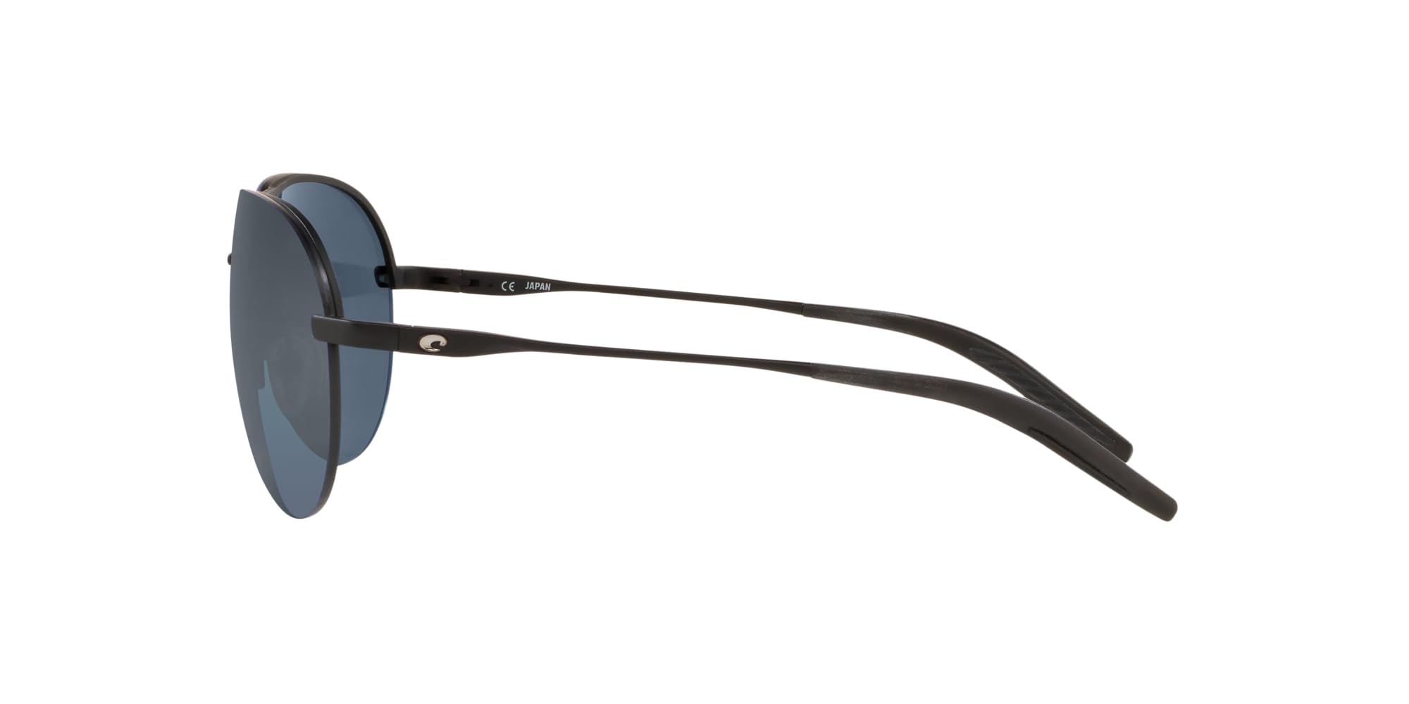 Costa Del Mar Mens Helo Aviator Sunglasses, Matte Black/Grey Polarized-580P, 61 mm