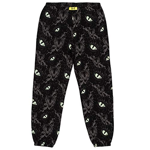 Disney Villains x Heidi Klum Maleficent Eyes Skinny Sweatpants, Black, XXL