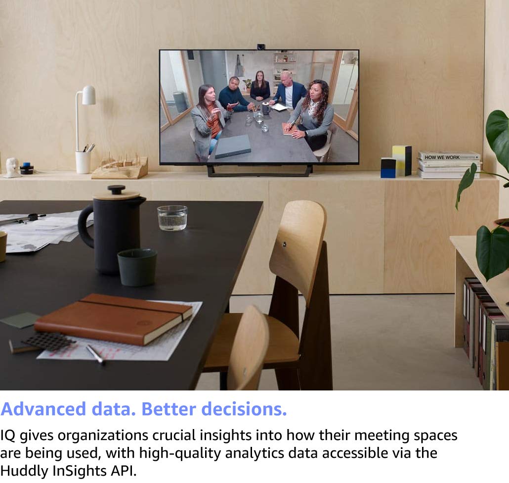 Huddly IQ Full HD 1080p USB Video Conferencing Camera with Embedded Microphone Array and AI Capabilities