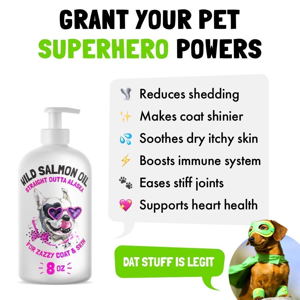 LEGITPET Probiotics for Dogs with Natural Digestive Enzymes + Prebiotics for Allergy & Itch Relief 120 Soft Chews and Wild Alaskan Salmon Oil for Dogs & Cats Bundle