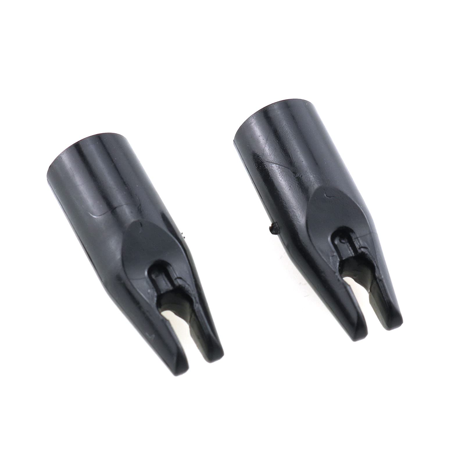 E-outstanding 25pcs Plastic Archery Arrow Nocks for ID 8mm Arrow Shaft Archery Accessory, 8x35mm