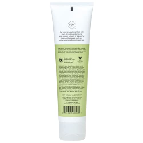 R & S Raw Sugar Living PRO Remedy Unbreakable Balm Leave In Bond Treatment. Banana Leaf + Coconut. Structure Strengthening | Repair and Seal Split Ends | Tame Frizz. 4.2 Oz. (1 Pack)