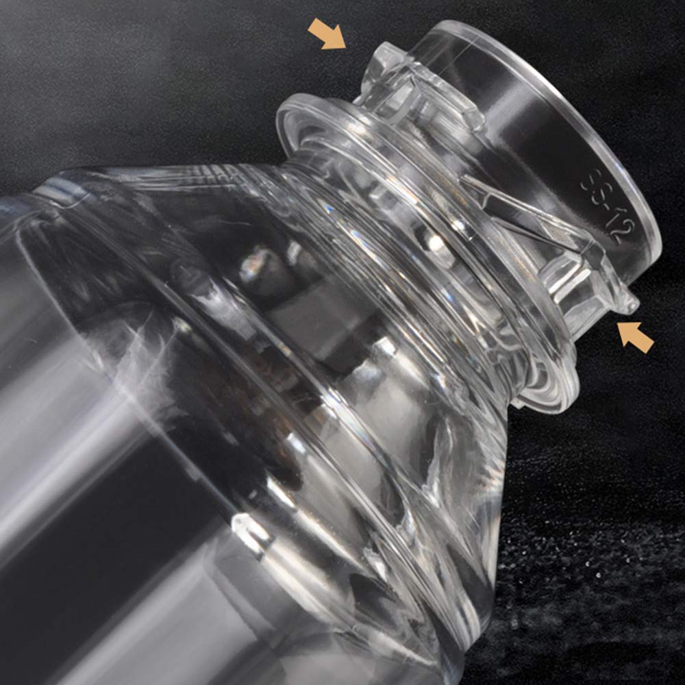 Empty Spray Bottle 2oz/60ml Hair Spray Bottle Mist Sprayer Fine Mist Spray Bottle Ultra Fine Continuous Spray Water Bottle for Hair Styling, Plants, Cleaning, Misting & Skin Care Clear/2Pack (1pack)