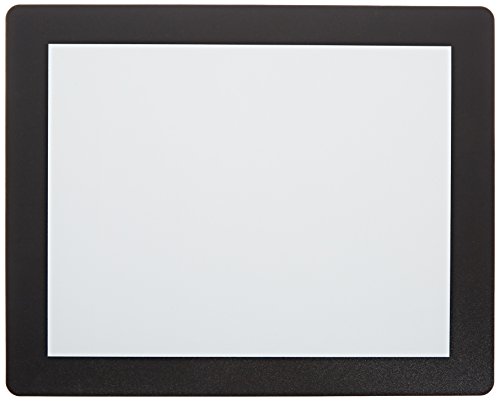 Displays2go Set of 20, Counter Mats with Rubber Non-Skid Bottom and Clear Lens, Tabletop Sign Holders Display 8.5 x 11 Graphics (CMTBK1185)