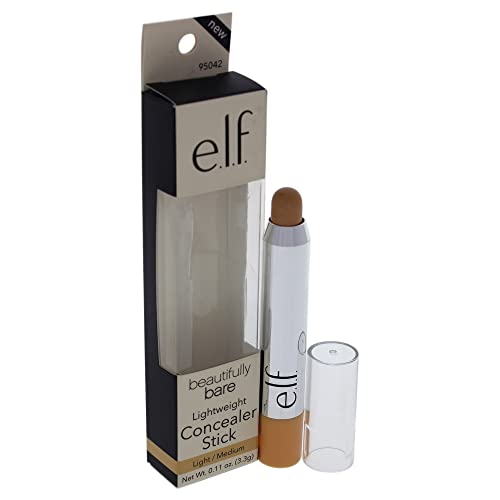 e.l.f. Beautifully Bare Lightweight Concealer Stick - Light-Medium Women Concealer 0.11 oz