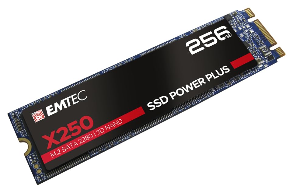 Emtec X250 Power Plus M.2 SATA SSD (256GB)