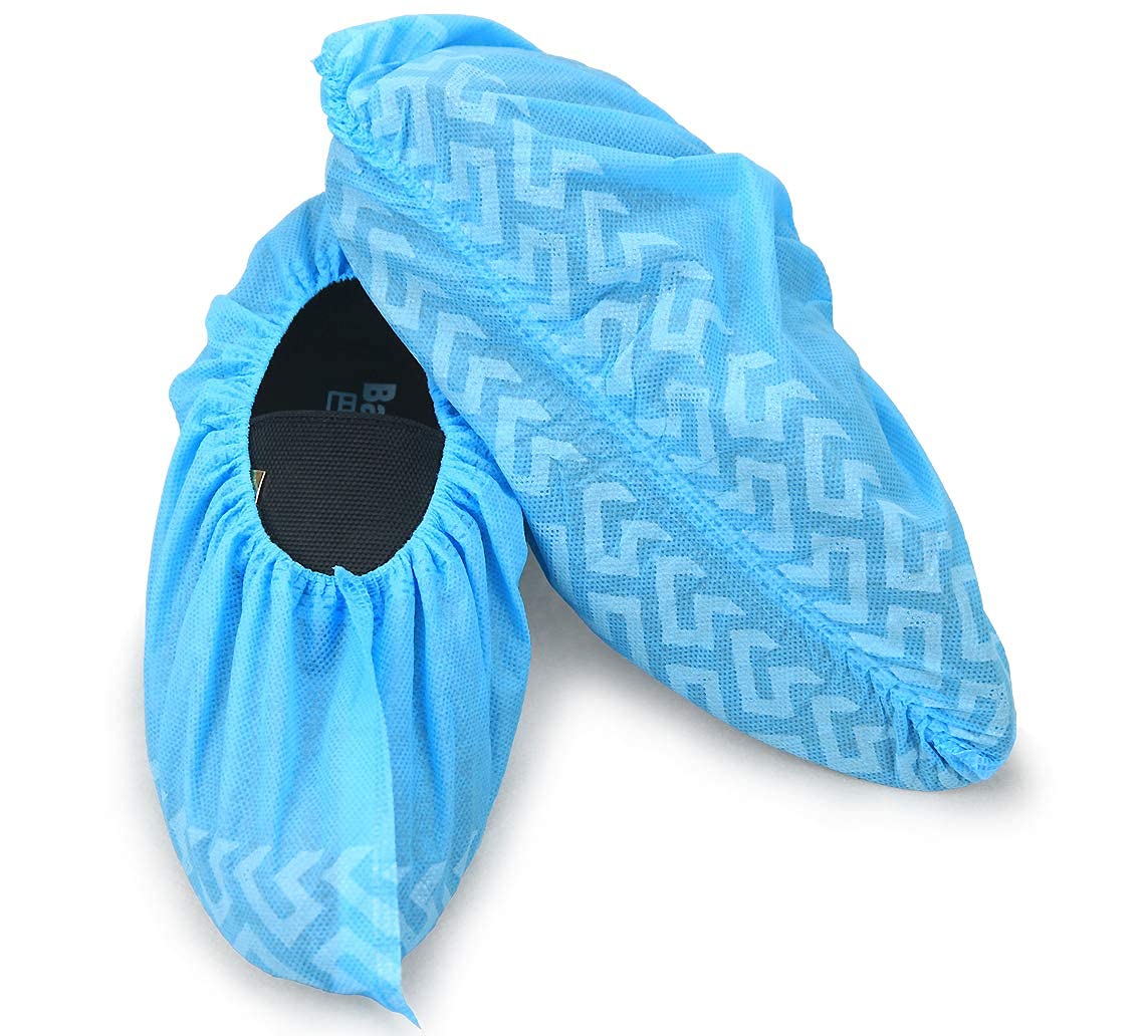 Disposable Boot & Shoe Covers 100 Pairs (200 Pack) Non Slip Durable Large Size Fits Virtually Most Shoes