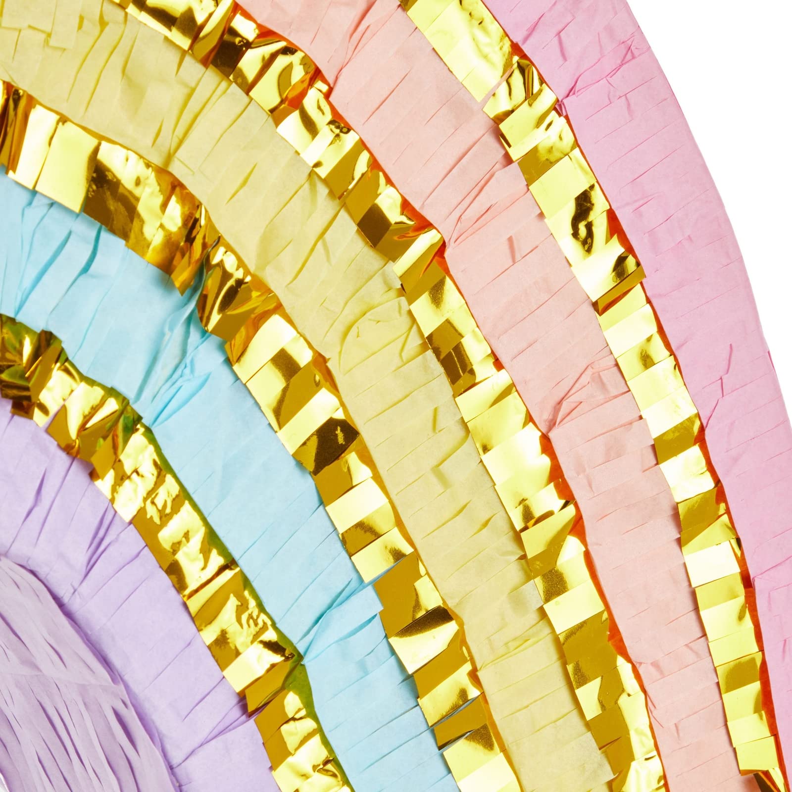 Rainbow Pull String Pinata for Pastel Birthday Decorations, Gender Reveal Party Supplies (Small, 16.5 x 10 x 3 In)
