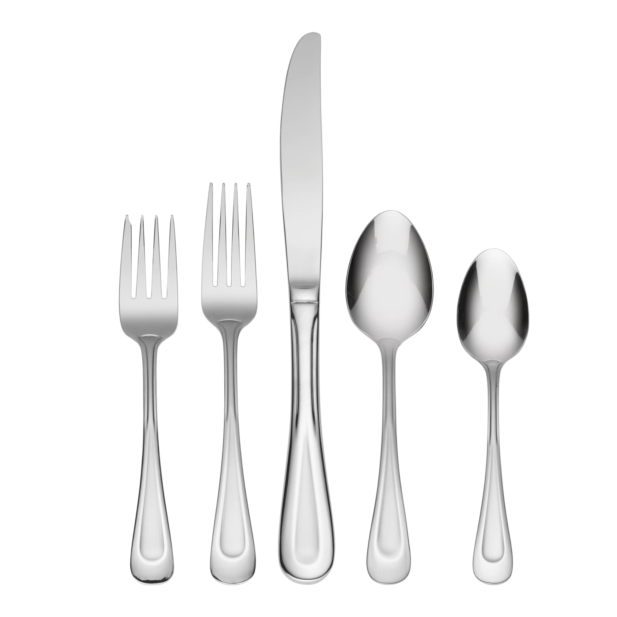 Oneida 2855045HA Satin Sand Dune 45 Piece Everyday Flatware Set, Service for 8