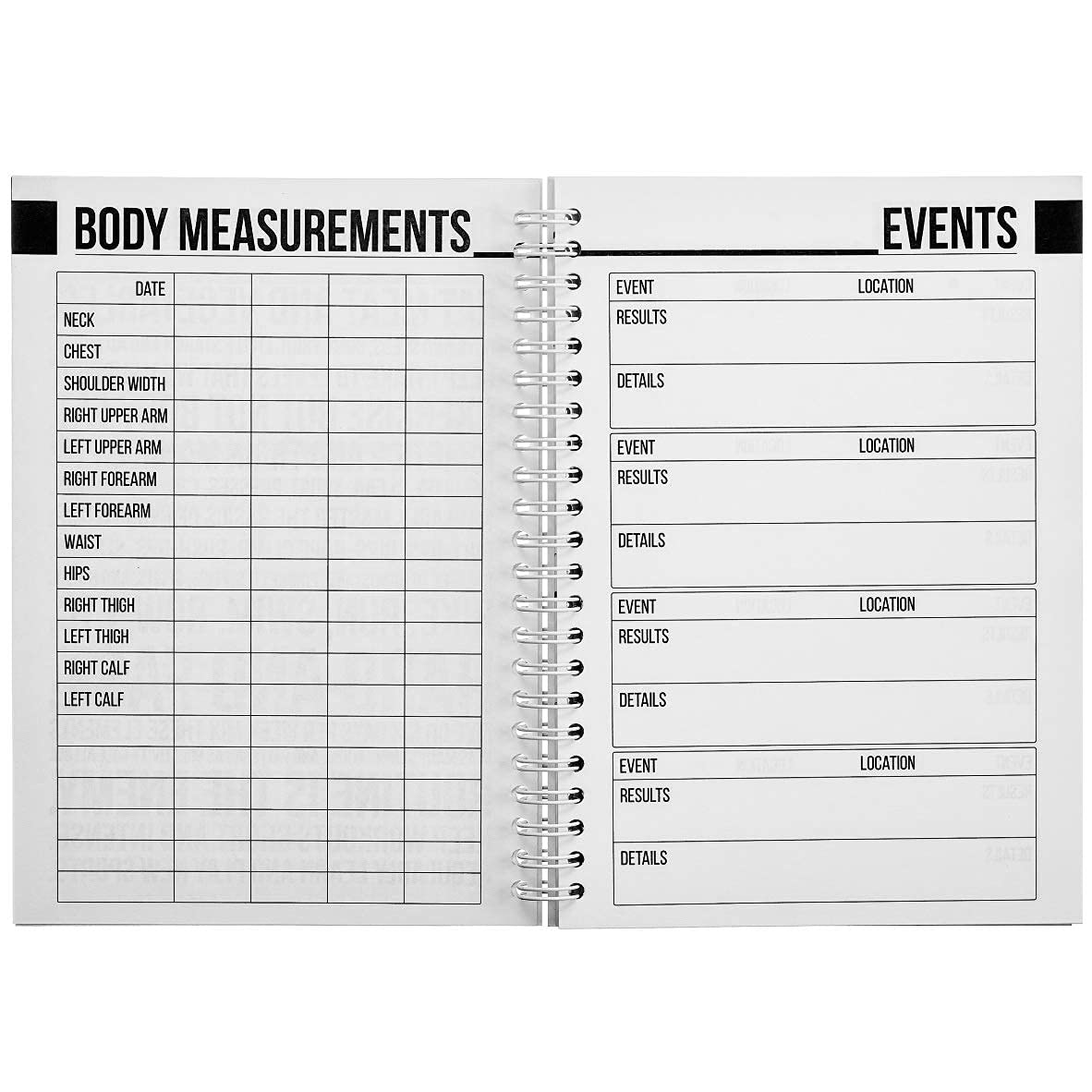 WODBOOK Workout Journal for Athletes - WOD Logbook - Exercise Planner - Cross Training Tracking Diary – WOD Book | Track 200 WODs + 130 Benchmarks + Personal Records | 140 Pages | Wire-Bound