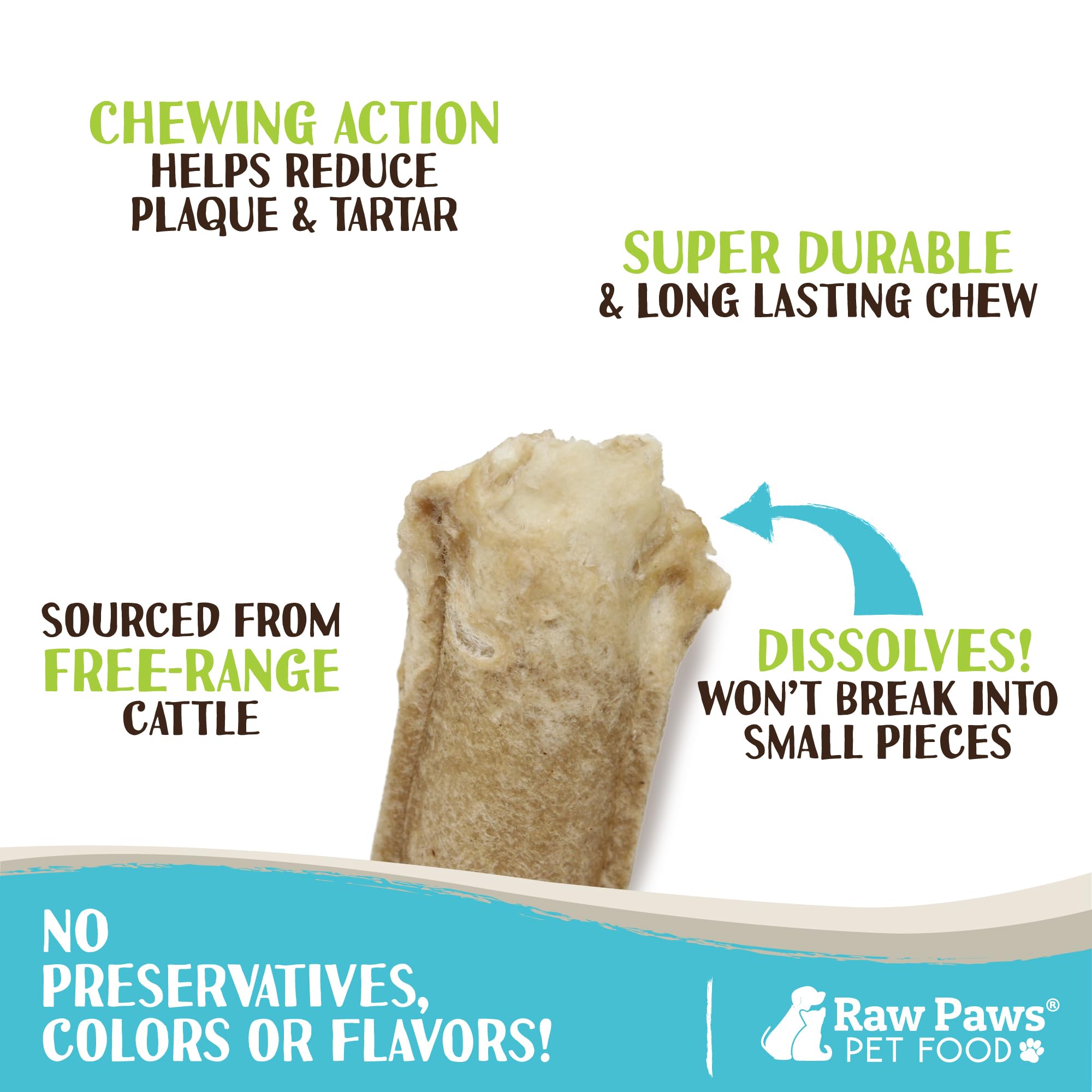 Raw Paws 10-inch Compressed Rawhide Sticks for Dogs, 10-ct - Pressed Rawhide Chews for Large Dogs & Medium Dogs - Safe Hide Rolls - Natural Rawhide Dog Chew Long Lasting for Aggressive Chewers