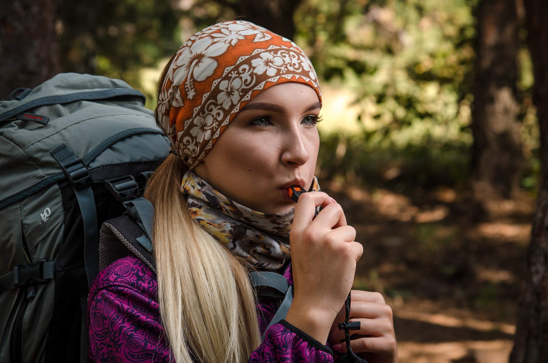 Emergency Portable Sleeping Bag Reflective Bivy Sack Mylar Thermal Survival Kit Emergency Preparedness for Camping Extreme Cold - Includes Whistle Compass and Survival Hook Emergency Go Bug Out Bag