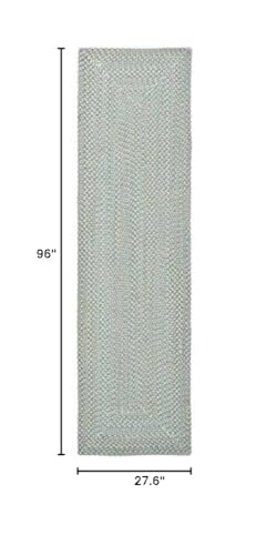 SAFAVIEH Braided Collection 2'3" x 8' Multi BRD170A Handmade Country Cottage Reversible Cotton Runner Rug