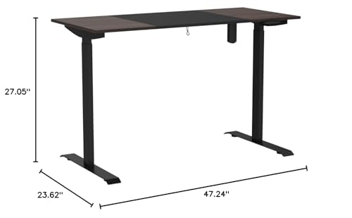 CuHome Electric Standing Desk 48 x 24 Inch Height Adjustable Stand Up Desk for Home and Office, Sit Stand Desk Computer Workstation with Splice Board