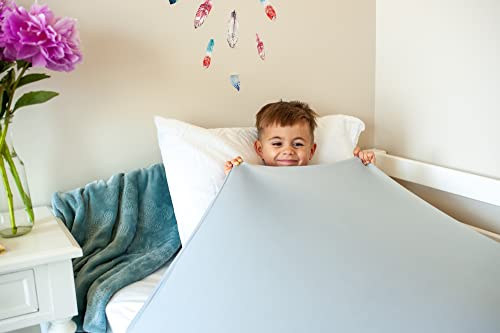 Sensory Bed Sheet + 2 Complimentary Sensory Brushes - Compression Alternative to Weighted Blanket - Breathable Stretchy Cool Comfy - SPD Anxiety ADHD & Autism (Gray, Full)