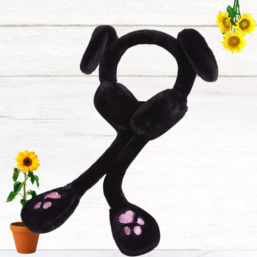 generic Rabbit Ear Earmuffs Easter Rabbit Ear Headbands Winter Ear Warmers for Women Girls White 305B2RYP3317Z