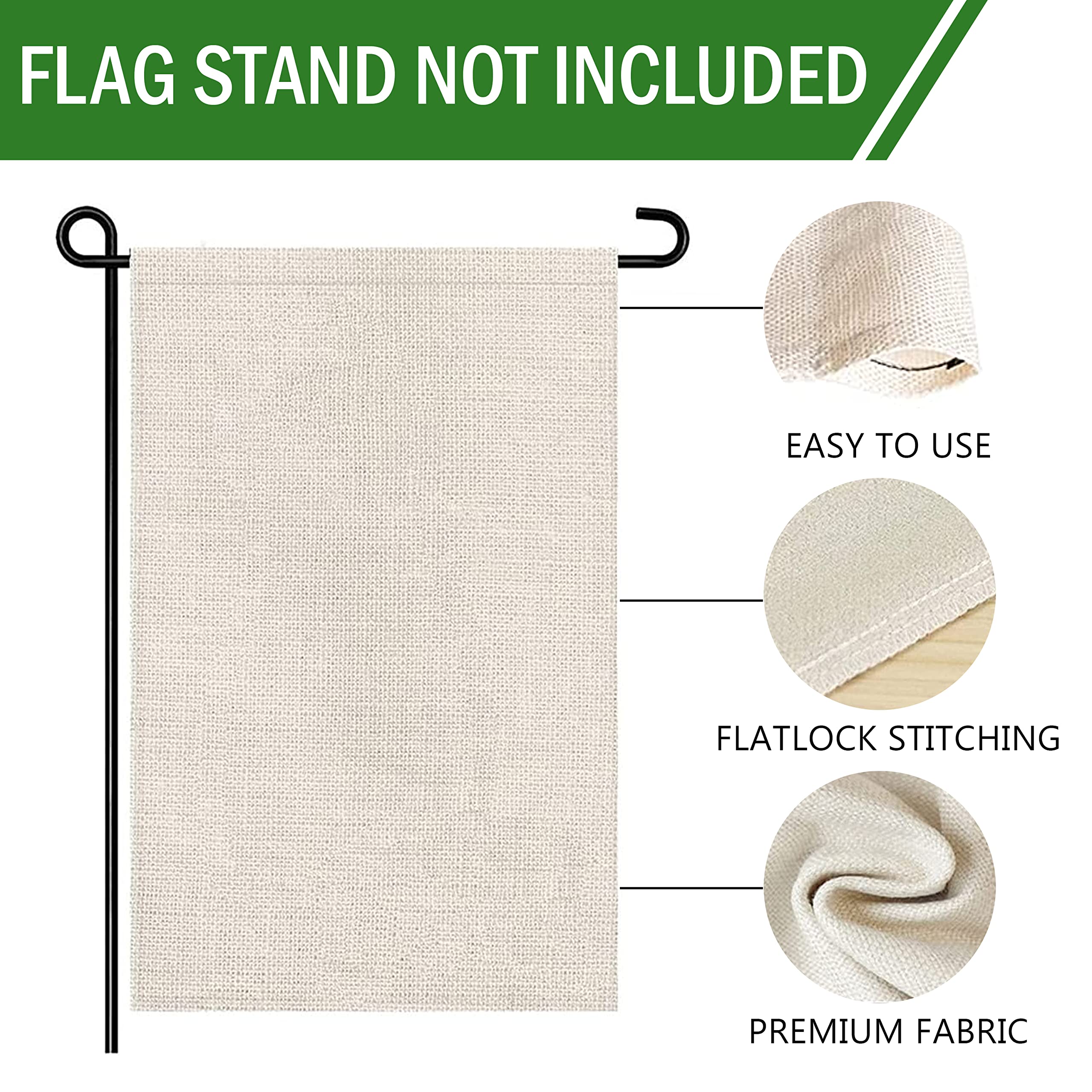 Furiaz Welcome St. Patrick's Day Small Decorative Garden Flag, Shamrock Clover Lucky Yard Outside Decorations, Irish Farmhouse Luck Burlap Outdoor Home Decor Double Sided 12 x 18