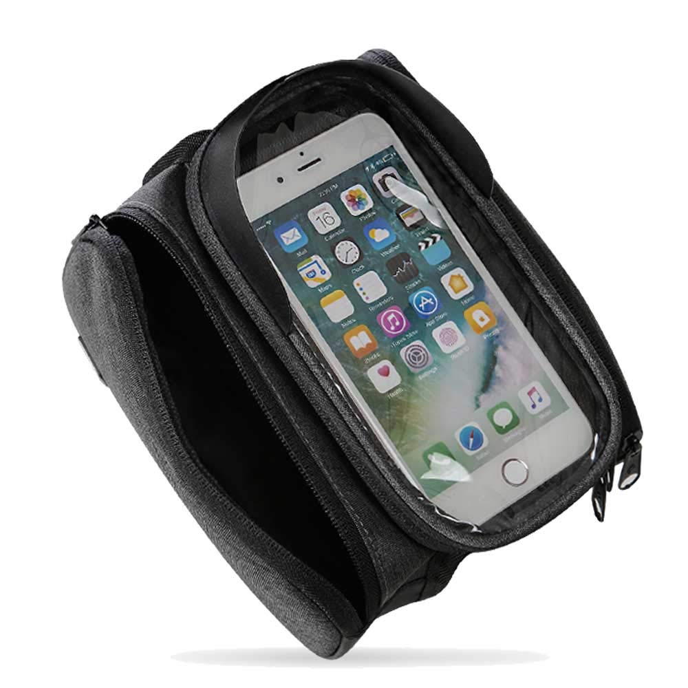 COTEetCI Bicycle Bag Bike Top Tube Phone Bag Mountain Cycling Front Frame Bicycle Phone Holder Pouch Bicycle Accessories