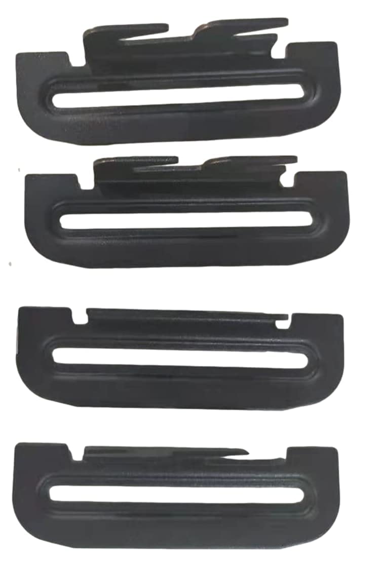 First Choice Products #35 Hook Plate Conversion Kit for Bolt-On Frame to Hook-On Headboard and Footboard - Pack of 4, Black