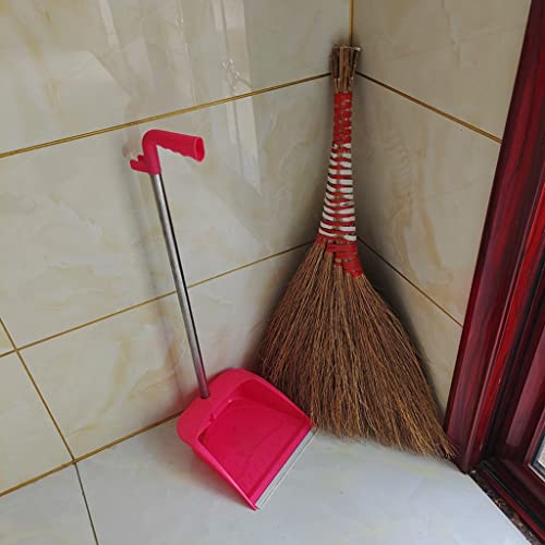 LYSLDH Iron Broom Broom Handmade Old-Fashioned Broom Household Courtyard Factory Rural Rough Melic Herb Extra Woven Thickened